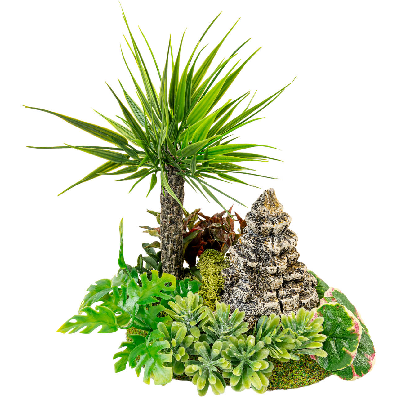 Dschungelruine mit einer Palme | More Terrain